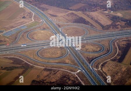 Highway junction. Highway shape like number 8 and infinity sign Stock ...