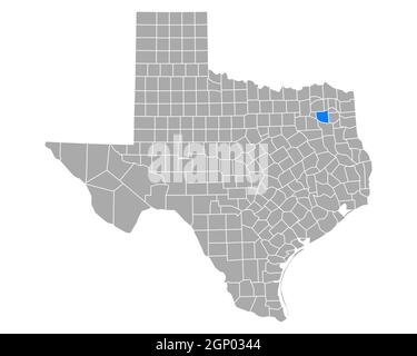 Map of Wood in Texas Stock Photo - Alamy