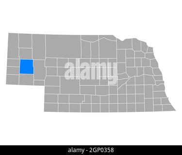 Map of Morrill in Nebraska Stock Photo - Alamy