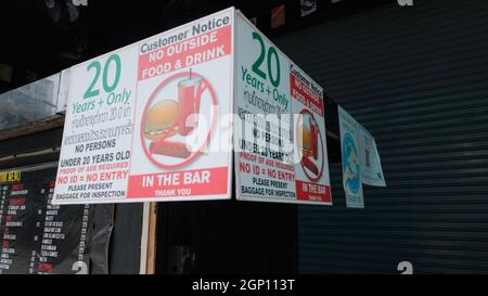 Signs Billboards Outside of Entertainment Zone Nana Plaza Bangkok ...