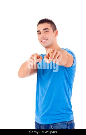 Go forward with confidence. Studio shot of a handsome young businessman ...