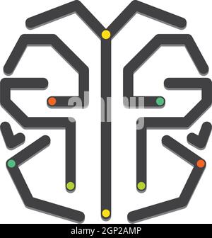 Abstract brain logo design, Logotype for neurology, psychology ...