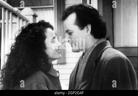 GROUNDHOG DAY, from left: Andie MacDowell, Chris Elliott (behind camera), 1993. © Columbia ...