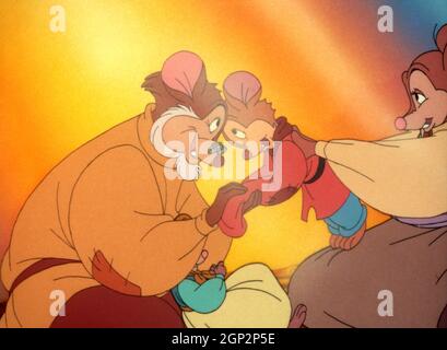AN AMERICAN TAIL, Phillip Glasser as Fievel Mousekewitz, Dom DeLuise as ...