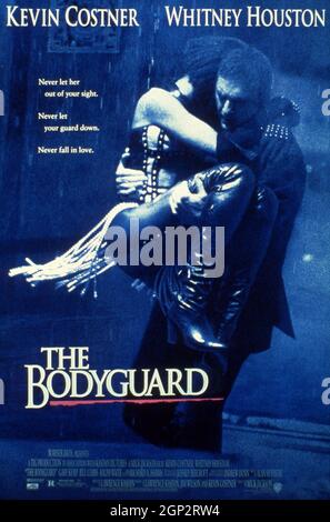 THE BODYGUARD, from left: Whitney Houston, Kevin Costner, 1992 ...