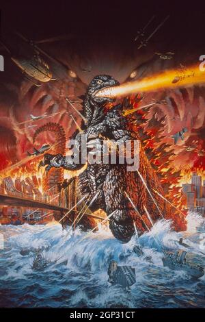 GODZILLA 2000, (aka GOJIRA NI-SEN MIRENIAMU), key art, Godzilla, 1999 ...