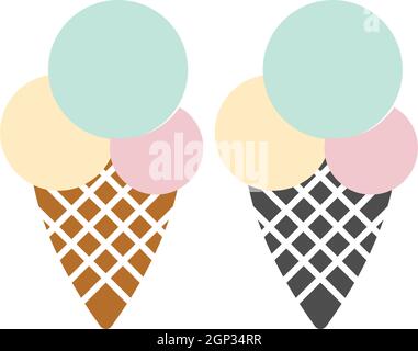 Ice cream logo icon design vector template Stock Vector Image & Art - Alamy