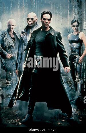 Joe Pantoliano, Laurence Fishburne, Keanu Reeves & Carrie-Anne Moss ...