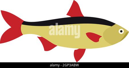Rudd fish icon in flat style Stock Vector Image & Art - Alamy