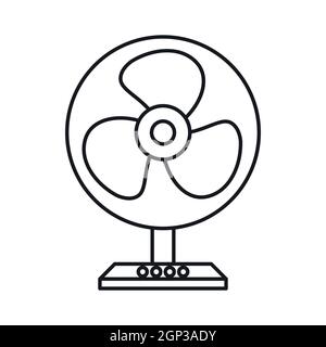 Table fan icon, outline style Stock Vector Image & Art - Alamy