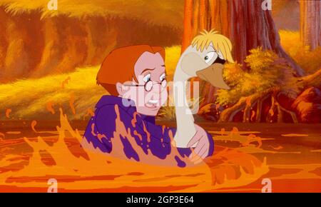 THE TRUMPET OF THE SWAN, from left: Louie (voice: Dee Bradley Baker ...