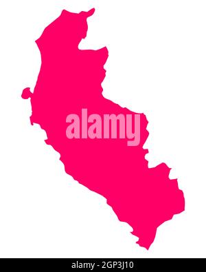 Map of Ica Stock Photo - Alamy