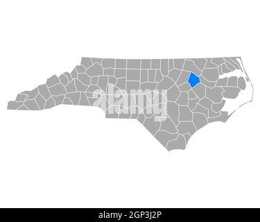 Map of Edgecombe in North Carolina Stock Photo - Alamy