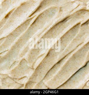 Textures from cosmetics. Body Scrub. Smears on the table. High quality ...