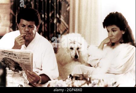 BACK TO THE BEACH, from left, Annette Funicello, Frankie Avalon, Demian Slade, 1987. ©Paramount ...