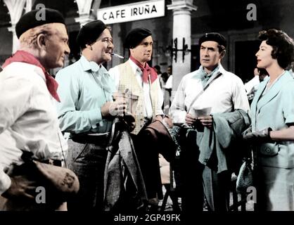 THE SUN ALSO RISES, from left, Tyrone Power, Juliette Greco, 1957, TM & Copyright ©20th Century ...