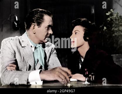 THE SUN ALSO RISES, from left, Tyrone Power, Juliette Greco, 1957, TM & Copyright ©20th Century ...