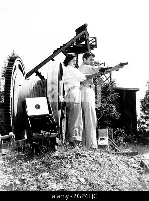 AUDIE MURPHY with wife Pamela Archer and sons James Shannon Murphy ...