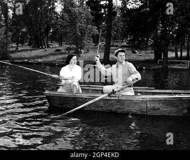 AUDIE MURPHY with wife Pamela Archer and sons James Shannon Murphy ...