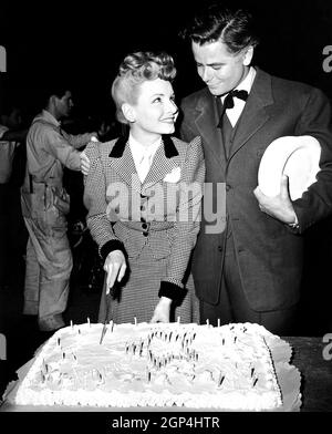 GALLANT JOURNEY, from left, Janet Blair, Glenn Ford, director William ...