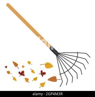 yard rake cartoon vector illustration Stock Vector Image & Art - Alamy