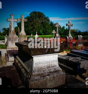 Sainte-Honorine church cemetery, Audouville la Hubert, Manche ...