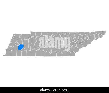 Map of Madison in Tennessee Stock Photo - Alamy