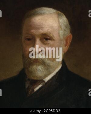 Benjamin Harrison. Portrait of the 23rd US President, Benjamin Harrison ...
