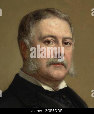 Chester A Arthur - cropped Stock Photo - Alamy