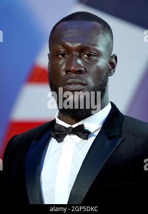 Stormzy attending the World Premiere of No Time To Die, at the Royal ...