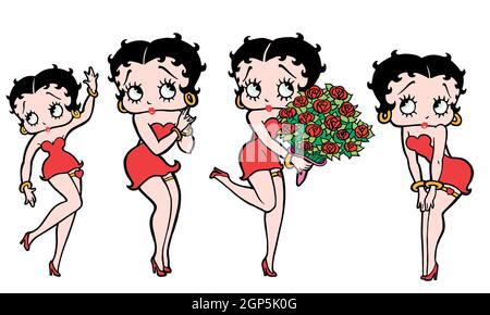 Betty Boop, 1930s animated character Stock Photo - Alamy