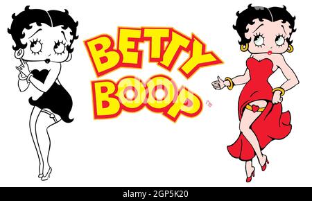 Betty Boop, 1930s animated character Stock Photo - Alamy