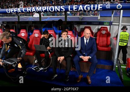 Club Brugge's head coach Philippe Clement pictured during a soccer ...