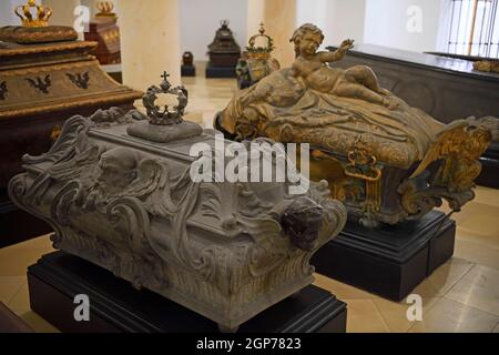 Coffins in the Hohenzollern Crypt, Berlin Cathedral, Berlin, Germany ...
