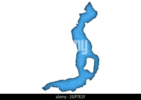 Map of Lake Iseo Stock Photo - Alamy