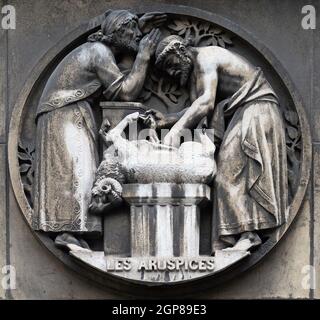 Aruspices, a priest in ancient Rome who practiced divination by the ...