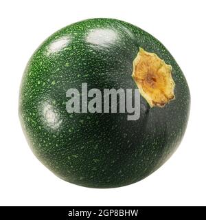 Globe striped Zucchini (Cucurbita pepo fruit), isolated Stock Photo - Alamy