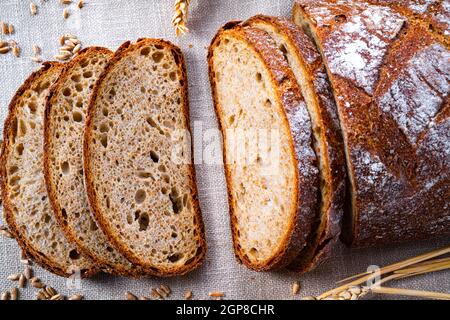 Delicious mixed rye bread, also called gray bread Stock Photo - Alamy