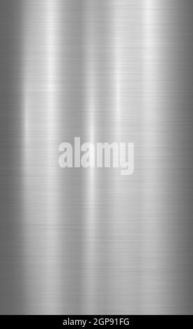 Texture panorama of silver metal with reflection - background Stock ...