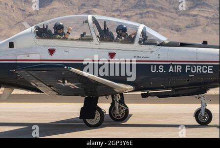 T-6A Texan II aircraft assigned to the 85th Flying Training Squadron ...