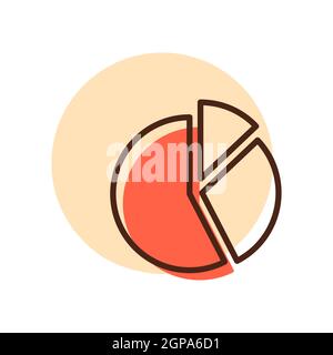 Pie Chart icon vector. Finances sign Stock Photo - Alamy