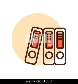 File Folder outline icon. Workspace sign. Graph symbol for your web ...