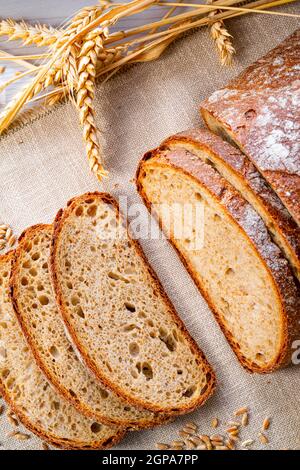 Delicious mixed rye bread, also called gray bread Stock Photo - Alamy