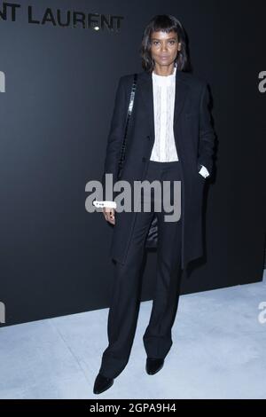 Liya Kebede attending the Saint Laurent Womenswear Spring/Summer 2021 ...