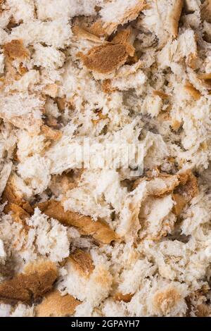 Pieces of bread background texture Stock Photo - Alamy