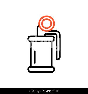 Hand flash grenade of special forces vector isolated icon. Police ...
