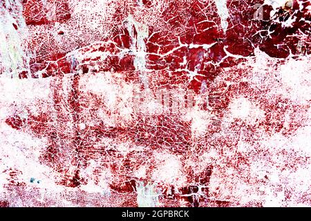 Surface covered with red paint. Authentic texture Stock Photo - Alamy