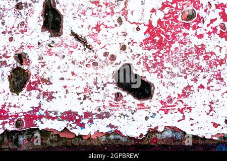 Surface covered with red paint. Authentic texture Stock Photo - Alamy