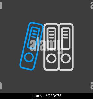 File Folder outline icon. Workspace sign. Graph symbol for your web ...