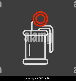 Hand flash grenade of special forces vector icon. Police explosive ...